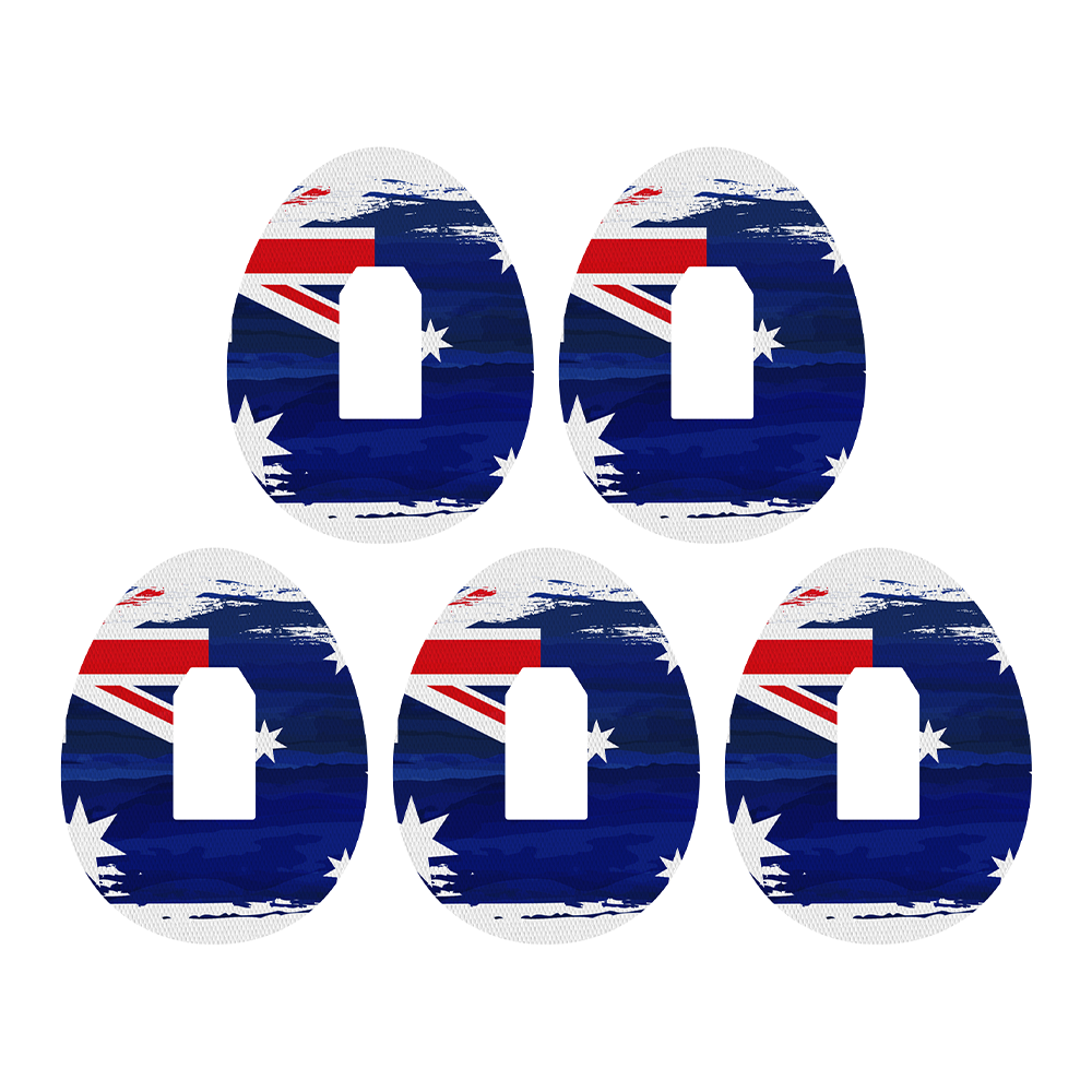 Dexcom Australian Flag Design Patches – RockaDex
