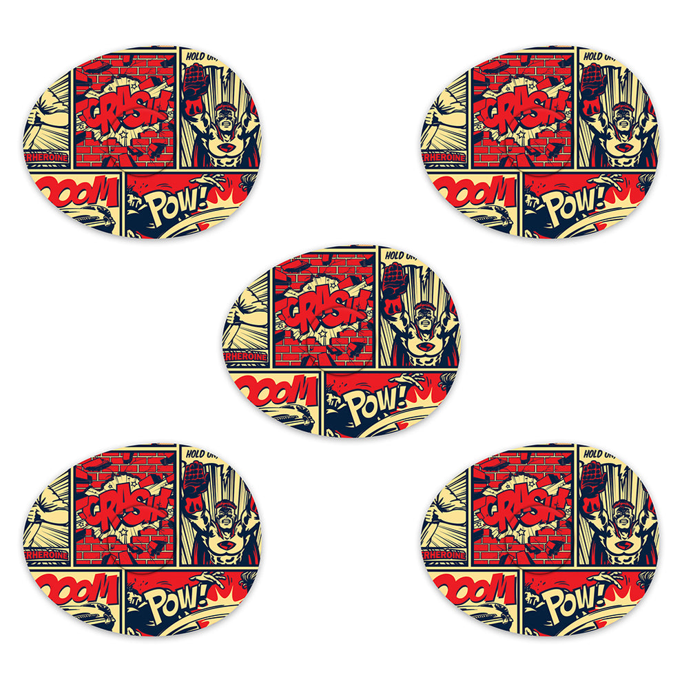 Freestyle Libre Pop Art Comic Design Patches – RockaDex